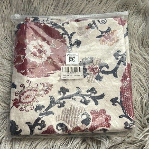 Mika Home | Accents | Mika Home Pack Of 2 Jacquard Circle Floral Pillow ...